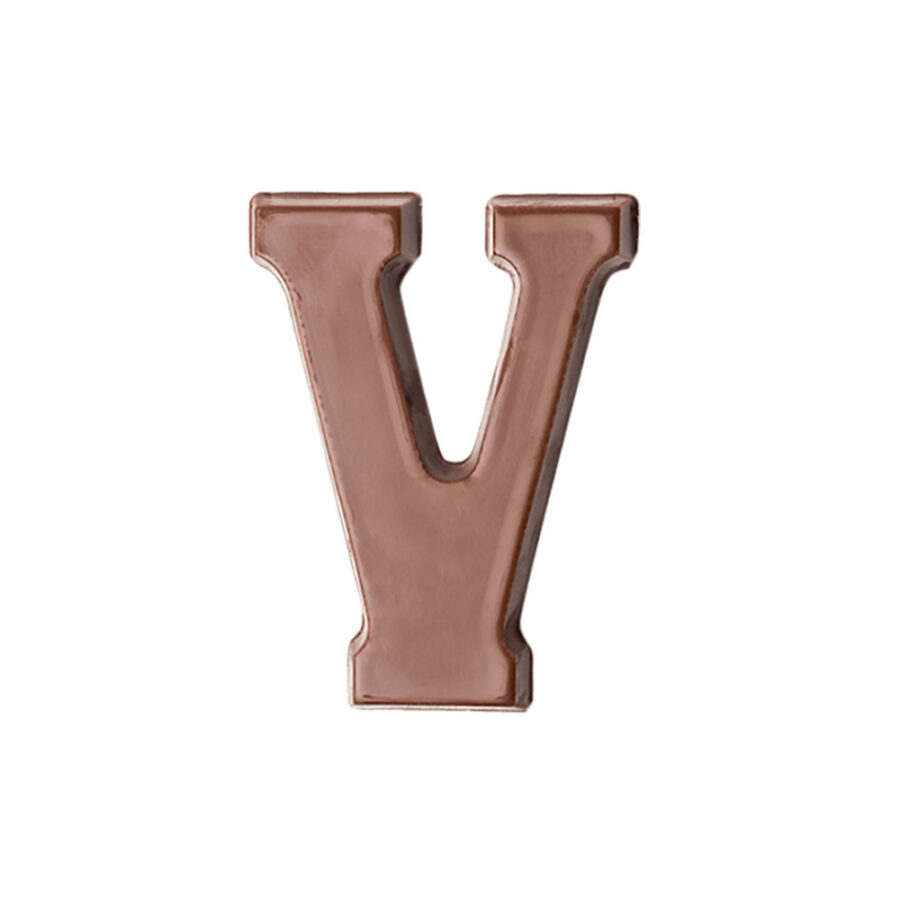 Handmade Milk Chocolate Letter V – Choc Affair